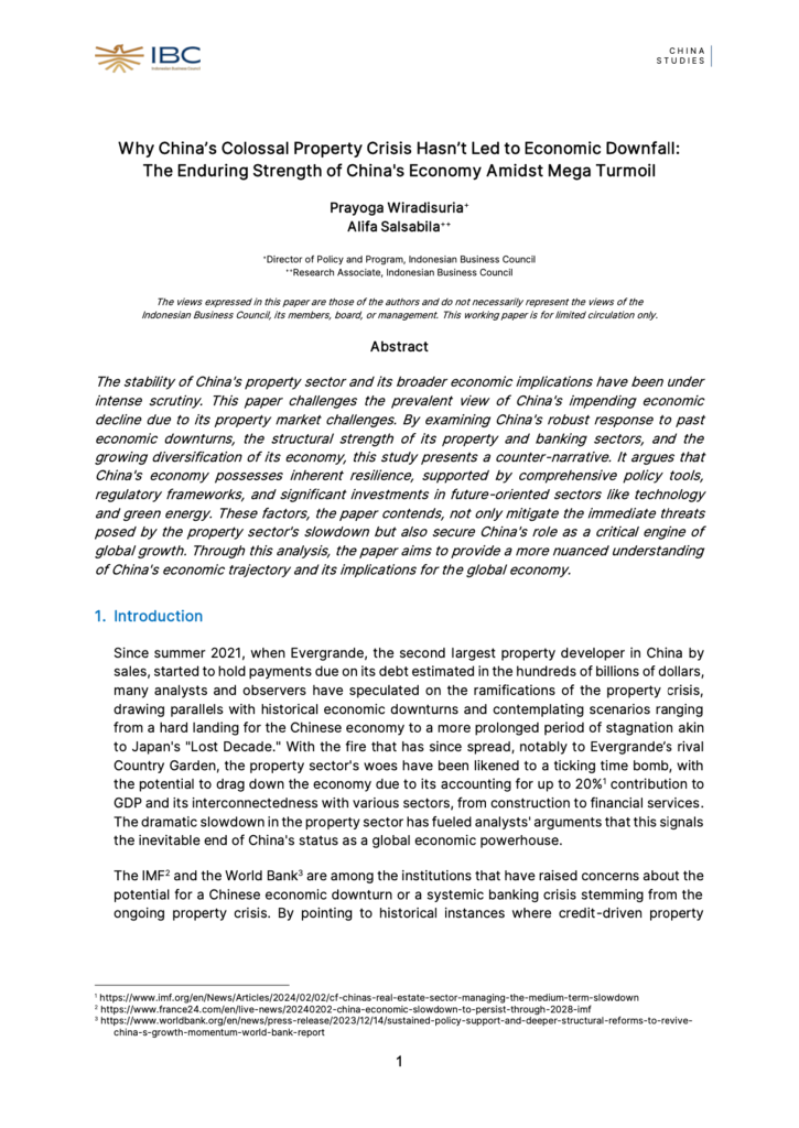 IBC Papers – Center for Economic & Financial Development